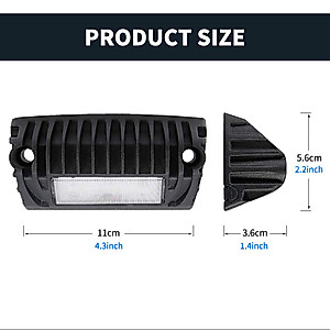 SUPAREE Led RV Lights Exterior, 12 Volt Exterior RV Lights, Led RV Porch Light 750 Lumen Black Lighting Fixture Kit Replacement for RVs Trailers Campers