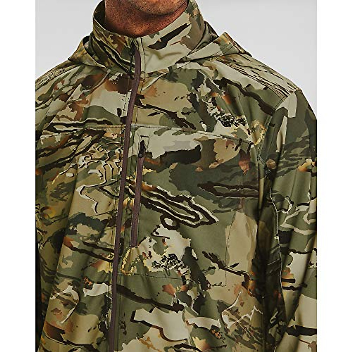 Under Armour Backwoods Hybrid Jacket, Ua Forest 2.0 Camo (988)/Black, Small
