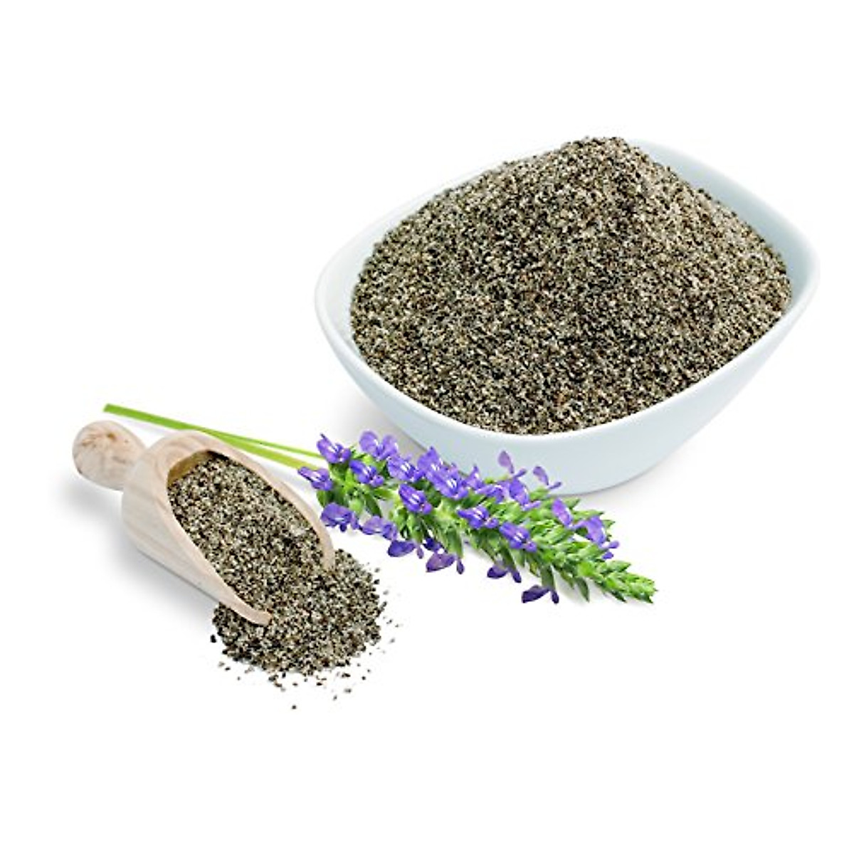 Sunfood Superfoods Organic Chia Seed Powder | 1 lb. Bag, 30 Servings | Traditional Growth Techniques | No Preservatives, Additives | Non-GMO, Vegan, Gluten-Free