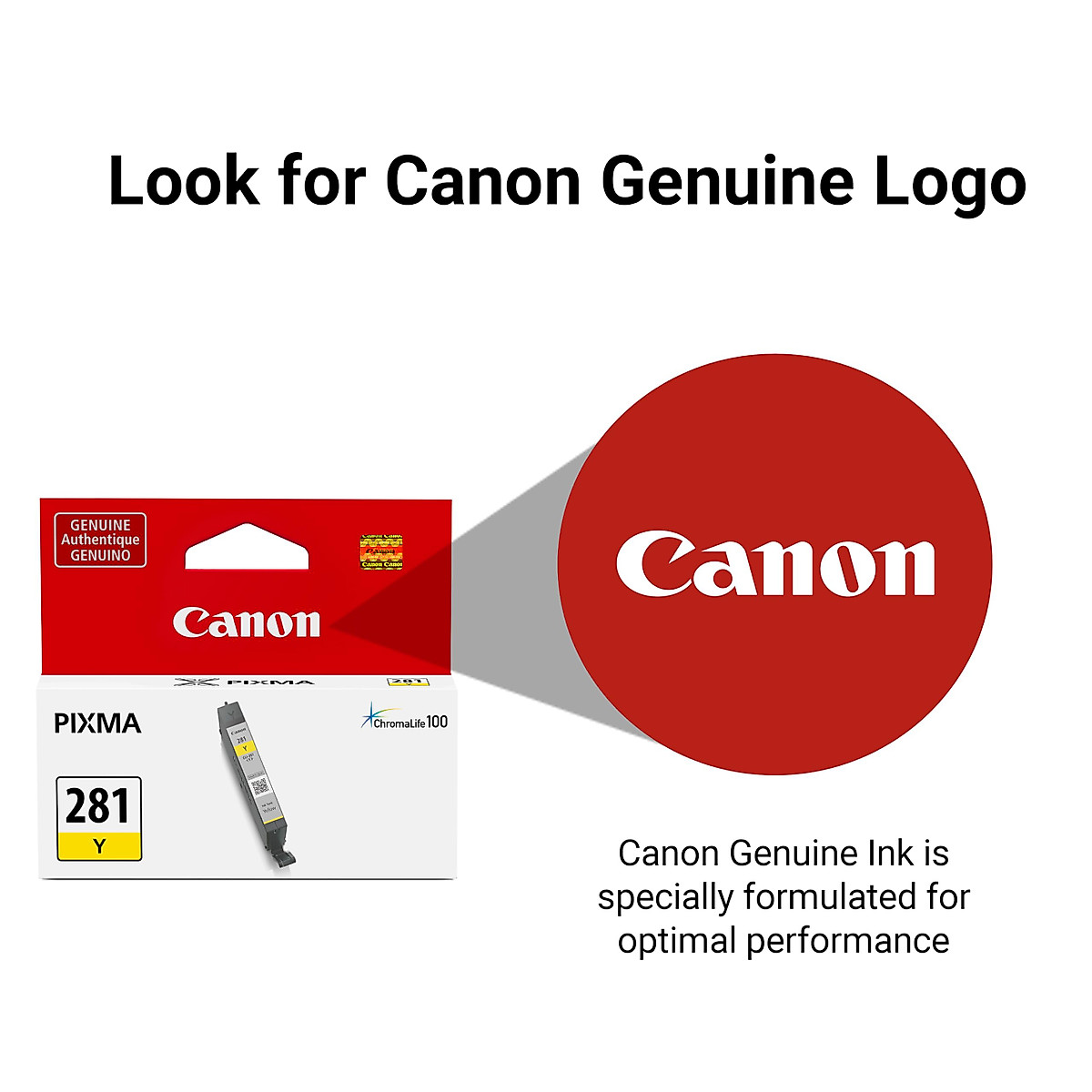 Canon CLI-281 Yellow Ink Tank Compatible to TR8520, TR7520, TS9120 Series,TS8120 Series, TS6120 Series, TS9521C, TS9520, TS8220 Series, TS6220 Series