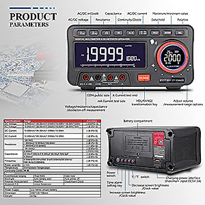 ZOTEK ZT-5566SE Desktop Multimeter, Multi Testers multimeter That integrates Work and Daily Life Multifunctional Diode Tester Resistance Meter