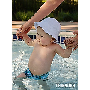 Thirsties Reusable Swim Diaper, Snap Closure, Palm Paradise Size Two (18-40 lbs)