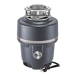 Insinkerator COMPACTCORD Evolution Compact Household Garbage Disposer with Cord, 3/4 Horsepower, Grey