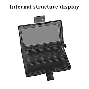 OUKENS Game Card Storage Box, 28 in 1 PP Plastic Game Card Case Holder Cartridge Storage Box for Nintendo DSL LL(Black)