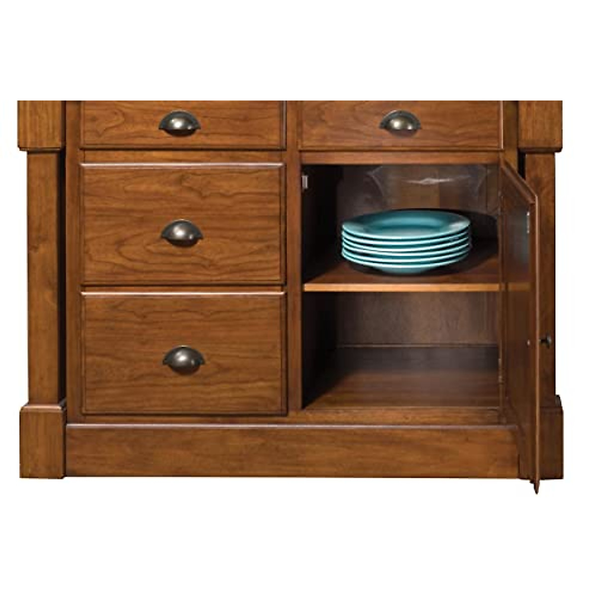 Aspen Rustic Cherry Kitchen Island by Home Styles