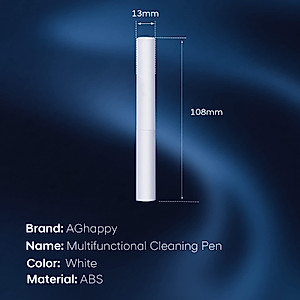 AGhappy Cleaner Kit for Airpods 1 2 3, 6 in 1Multi-Function Cleaning Pen for Earbuds Bluetooth Earphones Case Soft Brush Tools for Lego Huawei Samsung MI Earbuds PC Laptop Pro Camera Lens