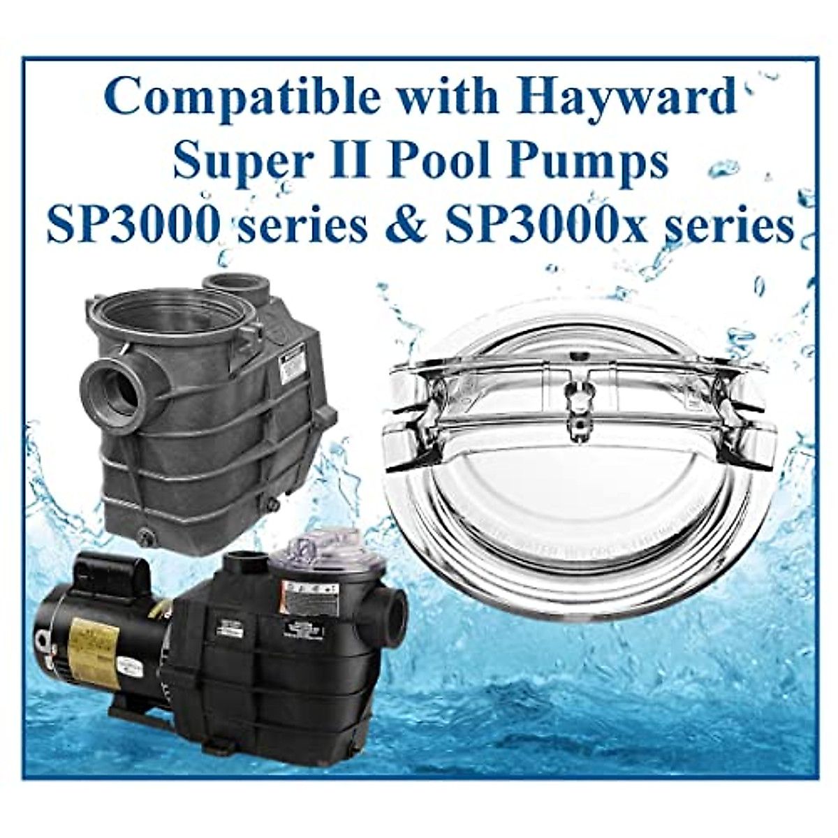New JSP Pool Pump Replacement Threaded Lid Compatible with Hayward Super II 2 SPX3100D
