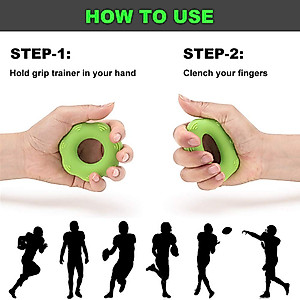 Boaton Basketball Football Training Equipment, Basketball Football Gear, Hand Grip Strengthener for Basketball Training, Football Training, Suitable for Kids and Youth (Below 13 Years Old)