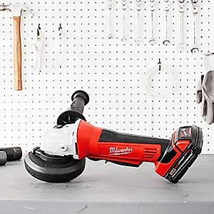Milwaukee 2680-20 M18 18V Lithium Ion 4 1/2 Inch Cordless Grinder with Burst Resistant Guard and Paddle Switch Design