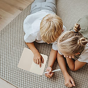 TWONE Pocket Notebook, 6 Pack Softcover Mini Notebooks 3.5" x 5.5" Kraft Brown Notebook Small Memo Notepad for Men Women Kids Traveler Author, 30 Sheets,60 Lined Pages