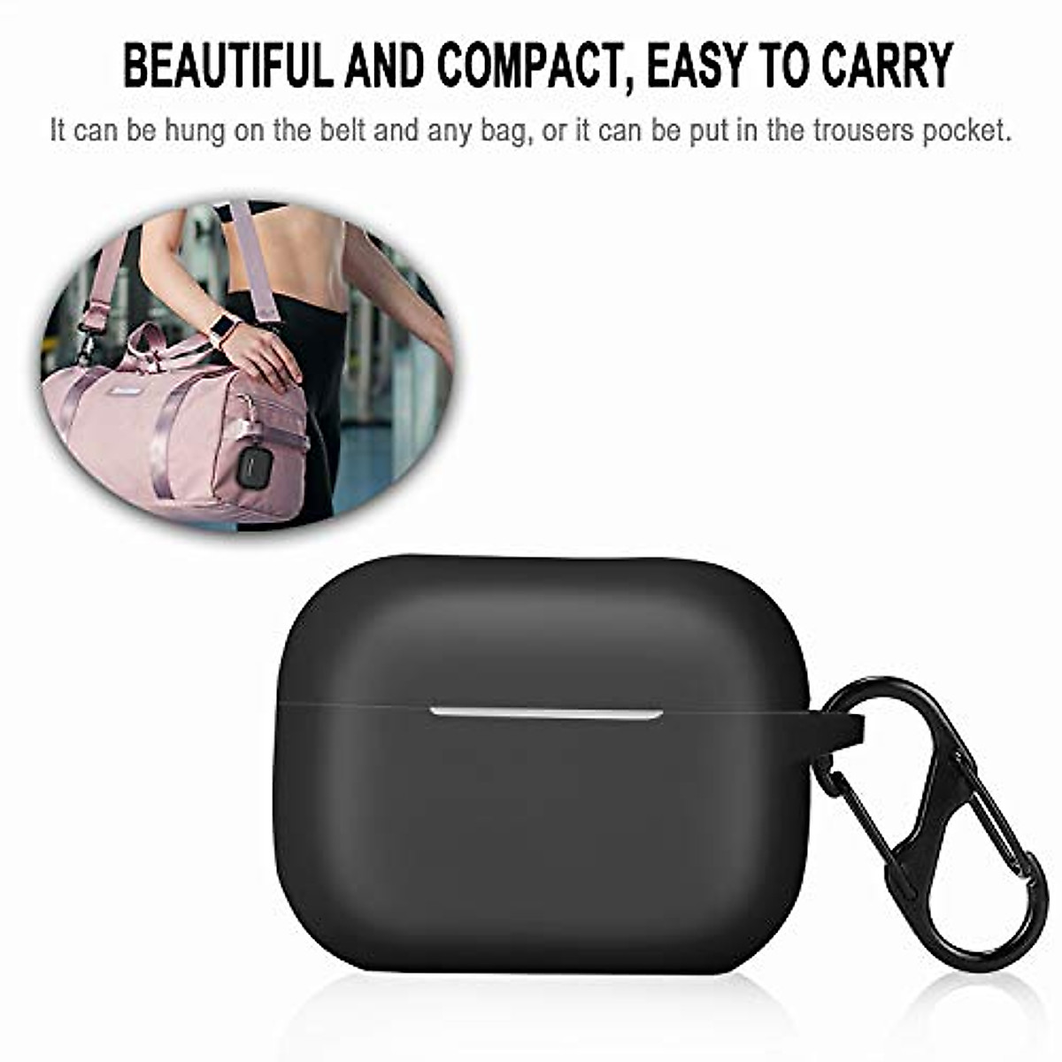 LiZHi for Airpods Pro 2nd Generation Case Cover 2022, Soft Silicone Skin Cover Shock-Absorbing Protective Case with Keychain for New Apple Airpods Pro 2 Case, Blue