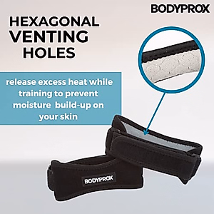 Bodyprox Patella Tendon Knee Strap 2 Pack, Knee Pain Relief Support Brace Hiking, Soccer, Basketball, Running, Jumpers Knee, Tennis, Tendonitis, Volleyball & Squats