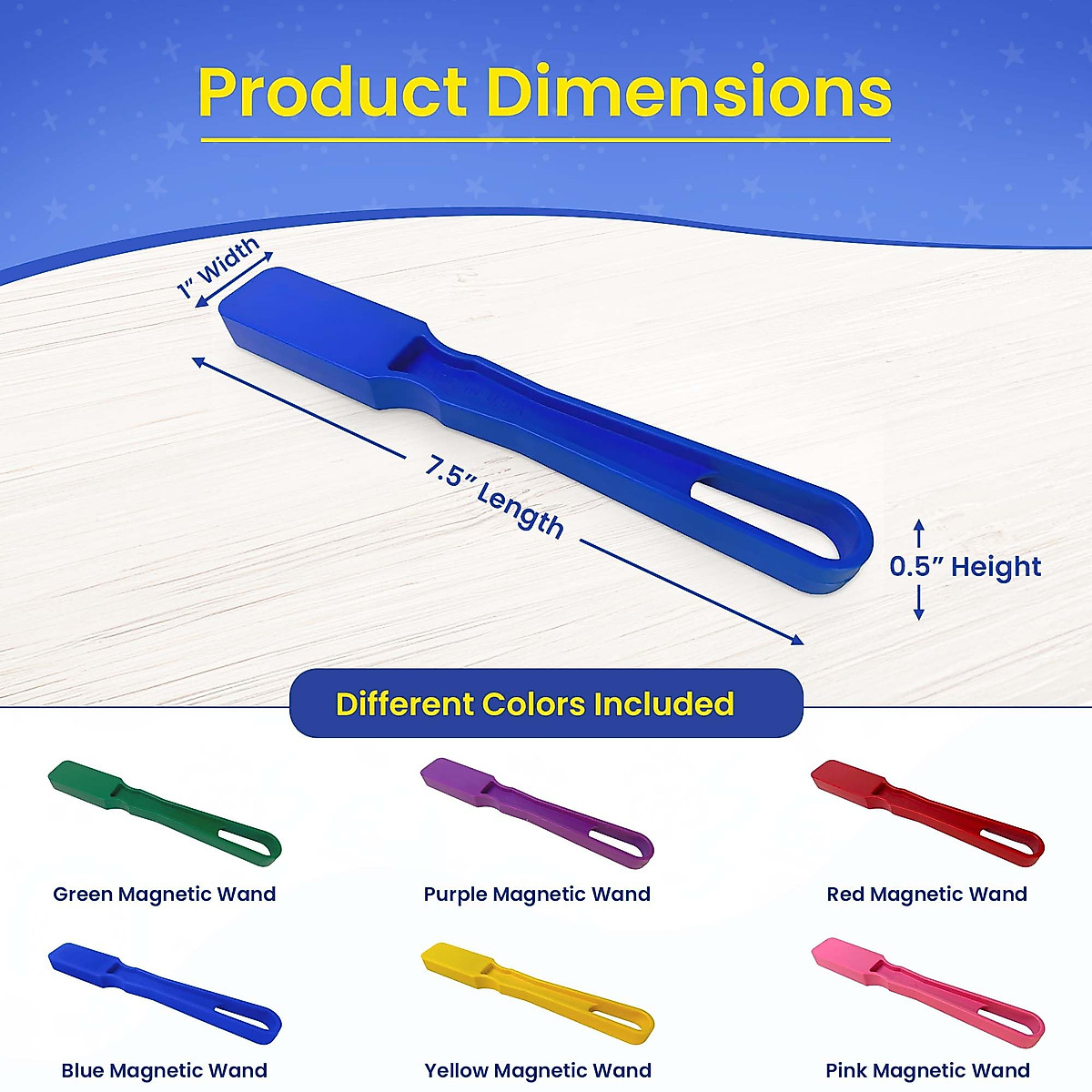 MR CHIPS Made in USA Magnetic Bingo Wand Set 18 Pack Wands - Ideal for Bingo, Science Experiments, Homeschool Accessories, Fridge Décor & Sewing Supplies