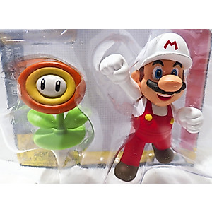World of Nintendo Fire Mario 2.5 inch Figure with Fire Flower