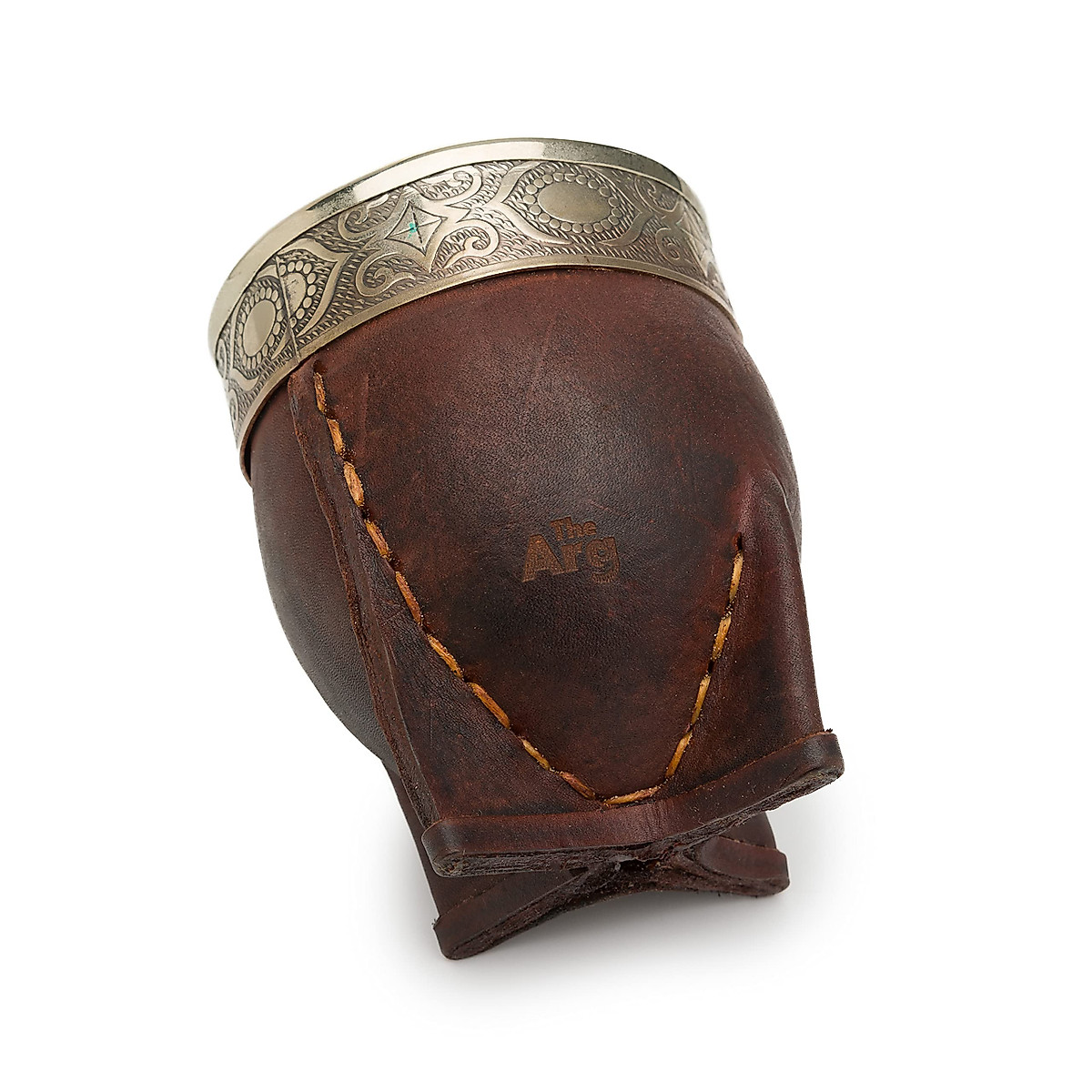 THEARG | Yerba Mate Gourd Set with Stainless Steel Straw | Handmade Leather Yerba Mate Cup and Bombilla Set from Argentina - Beach Essentials - Idea for Gifts