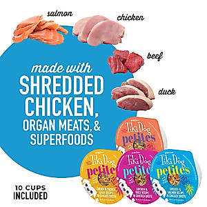 Tiki Dog Aloha Petites Wet Dog Food, Variety Pack 3 oz. Cups 10 Count