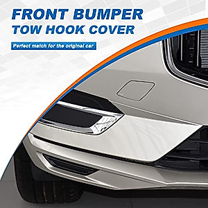 Front Bumper Tow Hook Cover Towing Eye Cap Fit for Volvo XC60 2018 2019 2020 2021 39846406 398464065 31425165 (White, Right Passenger Side) Xinpinsai