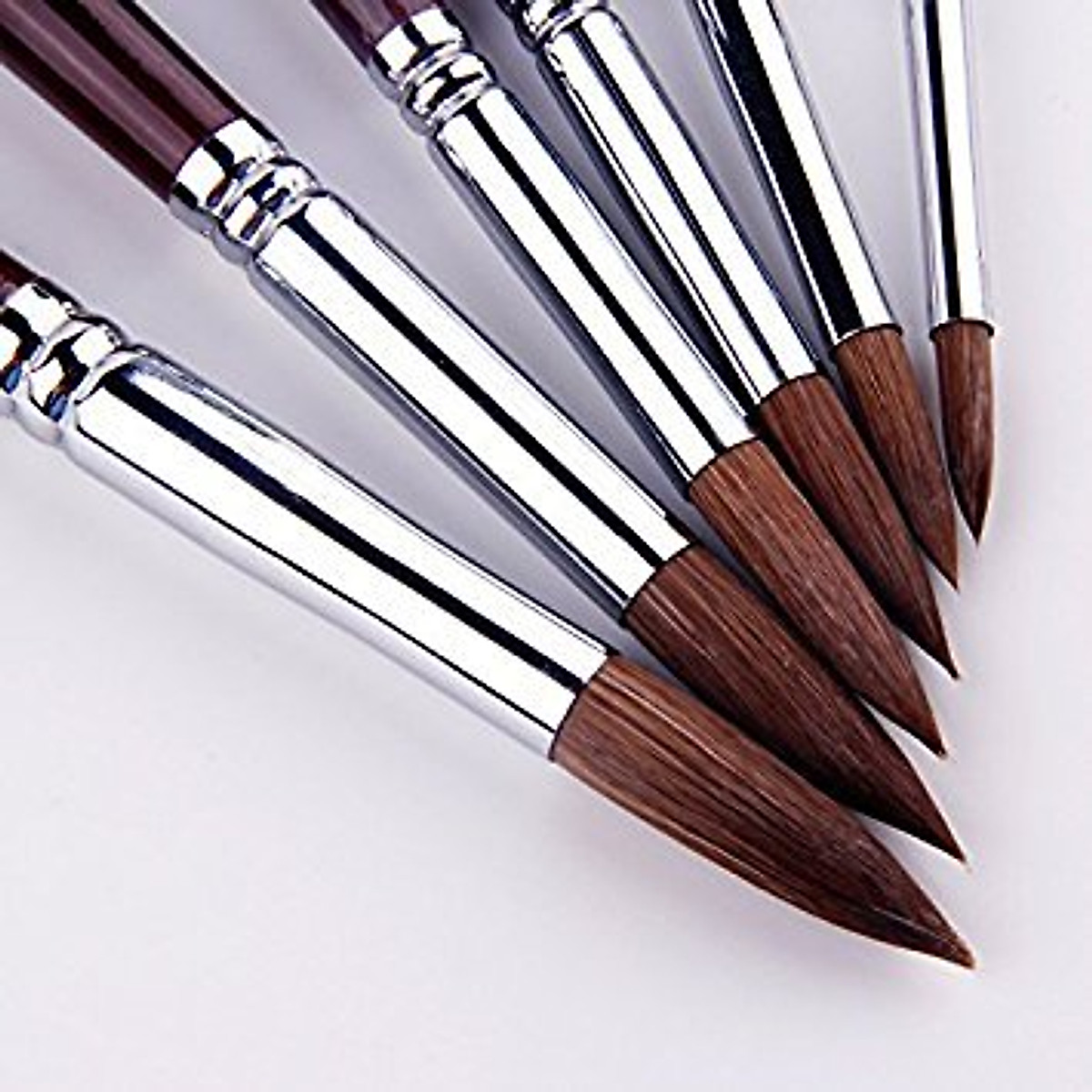 Artist Paint Brushes-Superior Sable Watercolour Brushes Round Point Tip Paint Brush Set for Watercolor Acrylic Painting Supplies