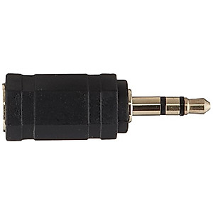 Monoprice 107129 3.5mm Stereo Plug to 3.5mm Mono Jack Adaptor, Gold Plated