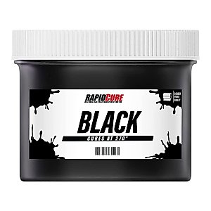 Rapid Cure® Screen Printing Ink Black (8 oz.) - Plastisol Ink for Screen Printing Fabric - Low Temperature Curing Plastisol by Screen Print Direct® - Black Plastisol Ink for Silk Screen