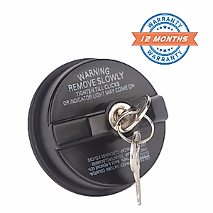 ZONFANT Locking Gas Cap W/2 Keys, Lock Fuel Cap Compatible With Chevy Honda Nissan Acura Mazda Cadillac GMC Vehicle 4Runner FJ Cruiser Silverado Camaro And More, Replace#10504 77300-47020