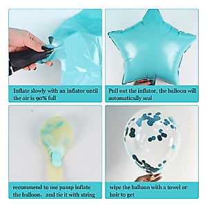 Sweet 16 Party Decorations Teal 16th Birthday Decorations for Girls Sweet 16 Birthday Banner 16 Teal Blue Balloons Birthday Sash and Caketopper