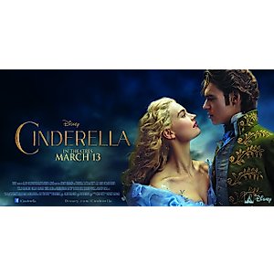 WMG Cinderella Movie Poster (2015) 12 x 24 Inches, Lily James, Richard Madden