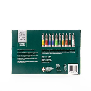 Winsor & Newton Winton Oil Color Paint, Starter Set, 10 x 37ml Tubes, 12 Piece Set