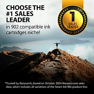 Smart Ink Compatible Ink Cartridge Replacement for HP 902 XL 902XL (C/M/Y Combo Pack) Advanced Chip Technology to use with Officejet Pro 6978 6968 6974 6975 6960 Officejet 6951 6954 6956 6958 Printers