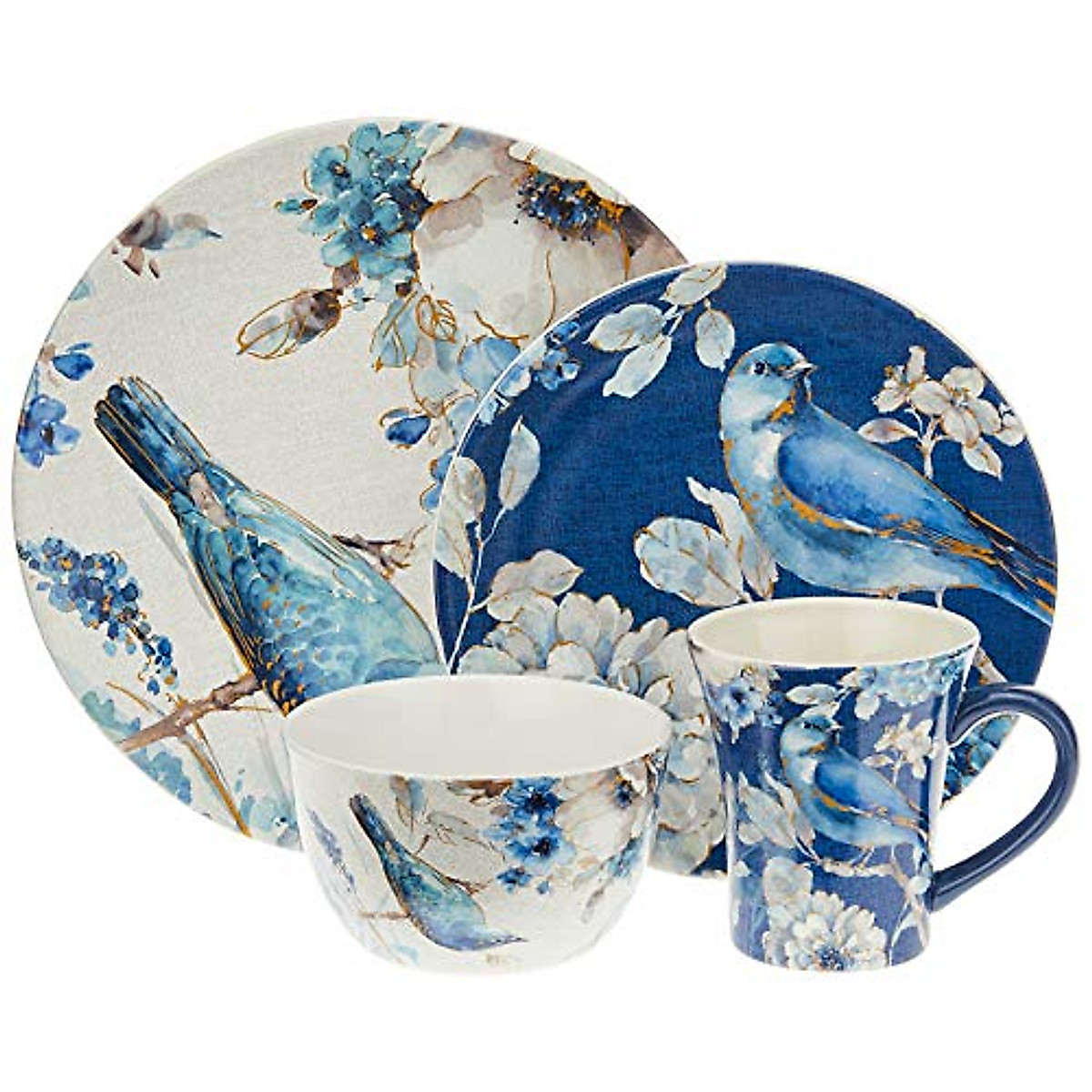 Certified International Indigold 16 pc. Dinnerware Set, Service for 4, Multicolored