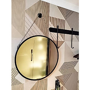 Vigtayue 5/32" Stainless Steel Link Chain, 304 Stainless Steel Link Heavy Duty Coil Chain with Carabiner, 2PCs Hanging Safety Chains for Swing Plants Anti-Theft Pet Dog Anchor Fence Towing Chain Link