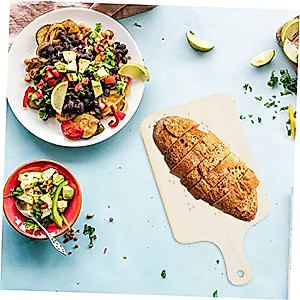 EXCEART 4 Pcs DIY Tray Large Wood Tray Bread Cutting Board Cake Spatula Potato Chopping Board Chopping Board Tray for Kitchen Wooden Serving Wooden Bread Tray Photography Prop Breadboard