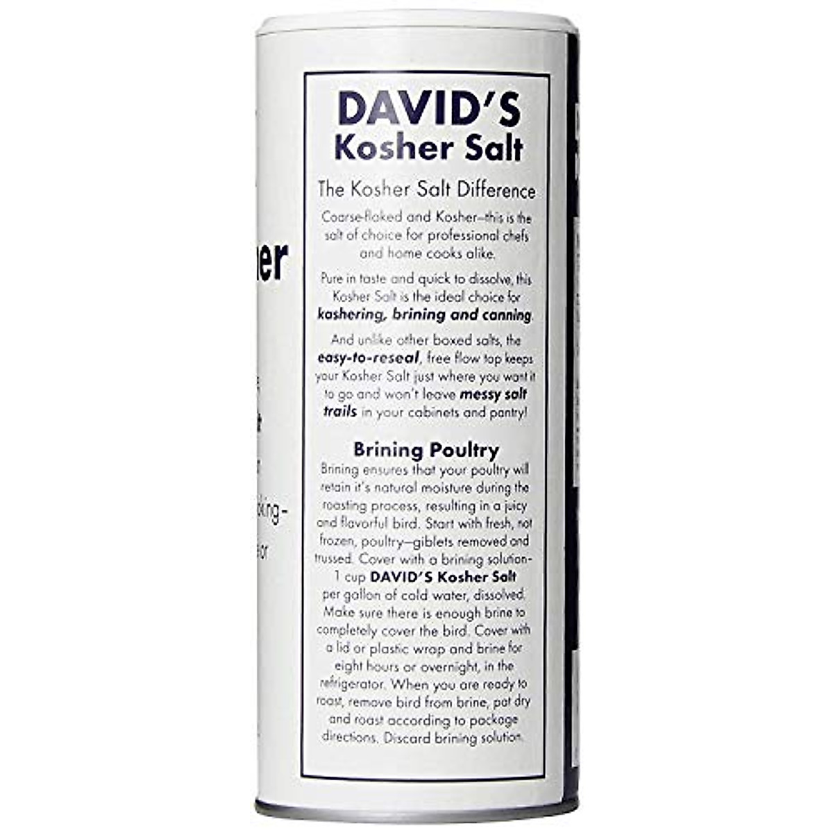 David's Kosher Salt Canister 16.0 Oz(Pack of 3)3
