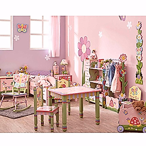 Fantasy Fields - Magic Garden Thematic Kids Wooden 2 Chairs Set, Imagination Inspiring Hand Crafted & Hand Painted Details