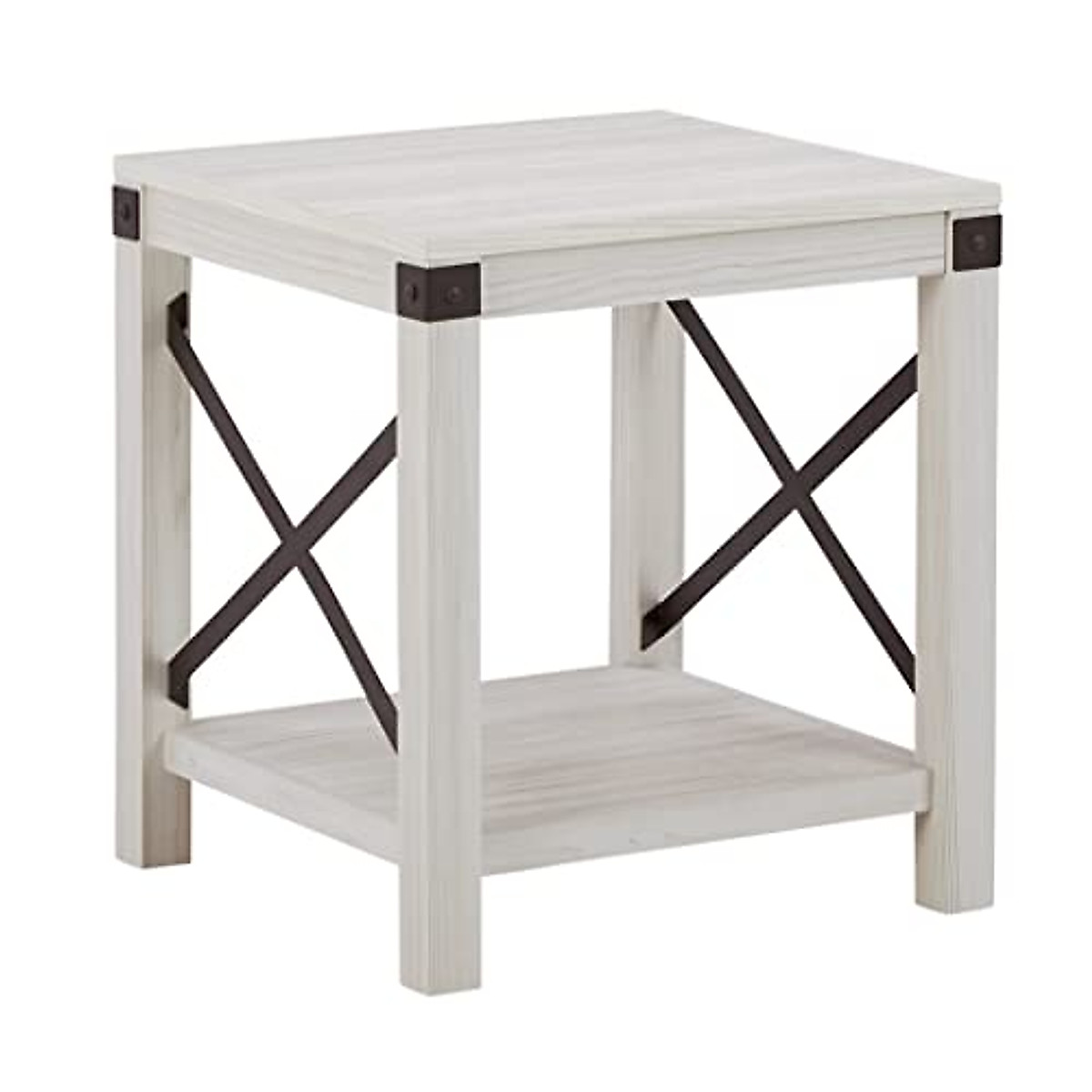 Signature Design by Ashley Bayflynn Modern Farmhouse End Table, Whitewash