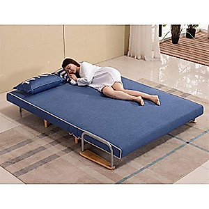 Sofa Couch Convertible Sleeper Sofa, Modern Convertible Sofa Bed for Living Room, Fold Up & Down Recliner Couch for Bedroom/Living Room/Balcony for Business Reception Room or Apartment ( Size : 120cm