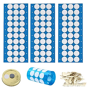 Synthetic Filter PaperStickers, 20 mm, 0.3 μm, Monotub Filter, Filter Discs Mycology - MonotubMushroom Fruiting Chamber Synthetic Filter Disc (30)