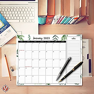 2023 Year Desk Calendar 11" x 8.5" Desktop or Wall Planner, Tear-Off Pad for Easy Planning, Includes a Notes Section To Do's for the Year of 2023