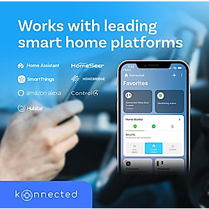 12-Zone Wired Smart Alarm Panel - Konnected Alarm Panel Pro Conversion Kit - Make Wired Alarm System Smart - SmartThings, Alexa - No Batteries or Monthly Subscription - Wi-Fi & Ethernet Connection