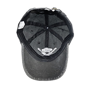 Unisex Skull-Chef Cooking Skull Vintage Jeans Adjustable Embroidered Baseball Cap Cotton Denim Dad Hat (Chef Hat Knives)