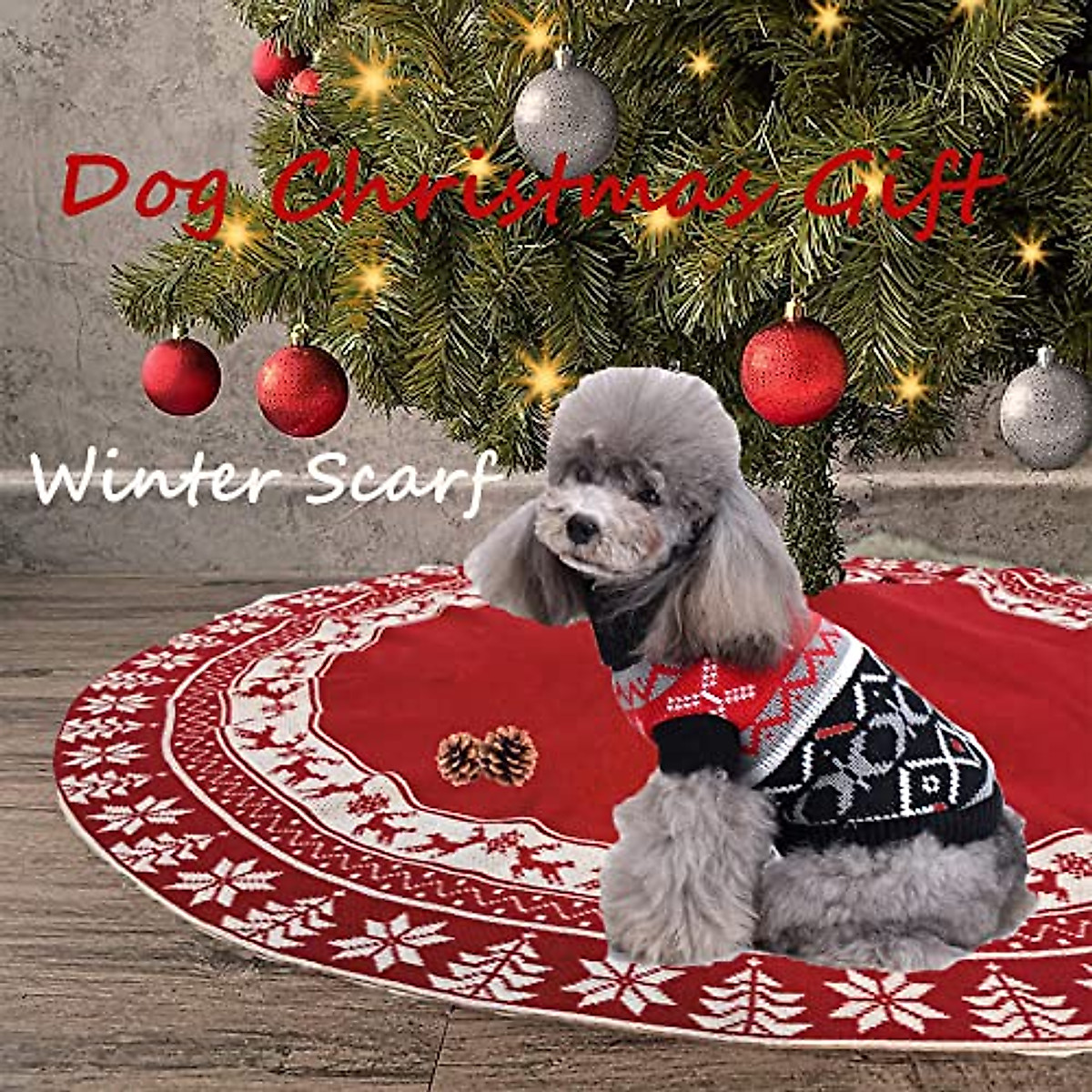 Dog Sweater Winter Clothes Puppy Soft Coat Warm Puppy Dogs Shirt for Small Medium Dog (2XL)