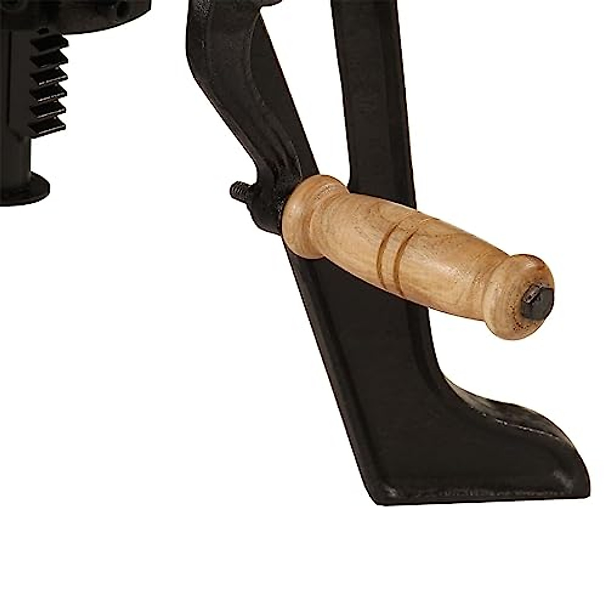 Modern end Table, Side Table, Decorative Table, Suitable for Living Room and Bedroom，Side Table 23.6" x(16.5"-24.4") Solid Wood Mango and Cast Iron