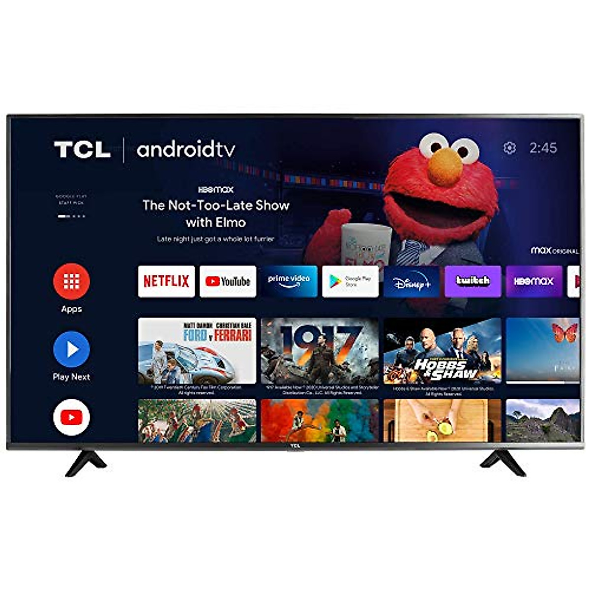 TCL 55-inch Class 4-Series 4K UHD HDR Smart Android TV - 55S434, 2021 Model