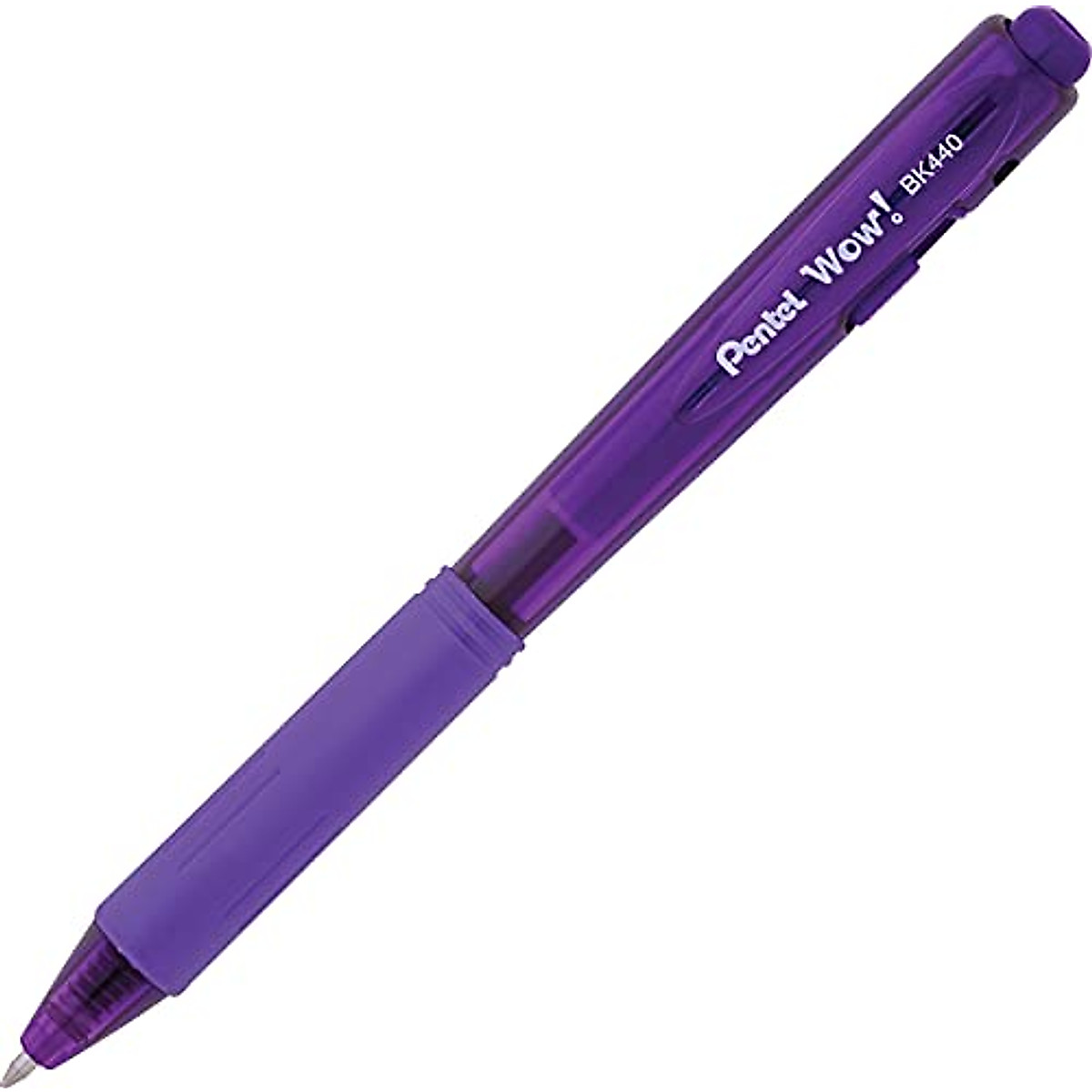 Pentel Bk440bp8m Wow! Retractable Ballpoint Pen, 1Mm, Assorted Barrel, Assorted Ink, 8/Pack
