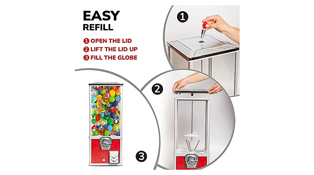 Big Capsule Vending Machine for Gumballs & Prizes | Durable & Profitable