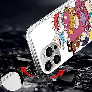 ACHETE Phone Case Ru-grats Compatible with iPhone 14 Pro Max Scratch Charm Shockproof Accessories Bumper Waterproof Transparent