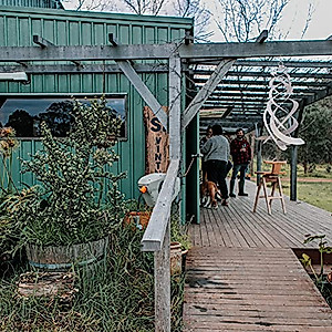 Happyyami Reflective Spiral Rods for Bird Garden Bird Rods Hanging Revolving Bird Pendants for Lawn Balcony Pathway Walkway Silver 3pcs