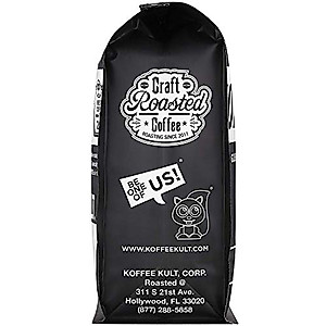 Koffee Kult Eye Cracker Espresso Coffee Beans - Bright, Bold Medium Roast with a Citrus Twist Coffee Crema - Artisan Roasted Fresh 100% Arabica Speciality Grade (Whole Bean, 32oz)