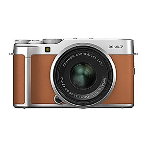 Fujifilm X-A7 Mirrorless Digital Camera w/XC15-45mm F3.5-5.6 OIS PZ Lens, Camel