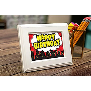 Teacher Created Resources Superhero Happy Birthday Postcard (5605)